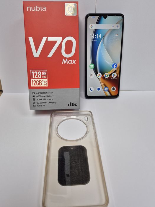 Продам.Мобільний телеіон Nubia V70 Max 6/128GB Gray Nubia V70 Max 6/12 ...