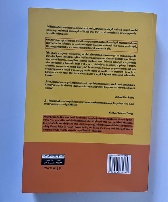 Lęk i fobia praktyczny podręcznik dla osób z zaburzeniami lękowymi ...