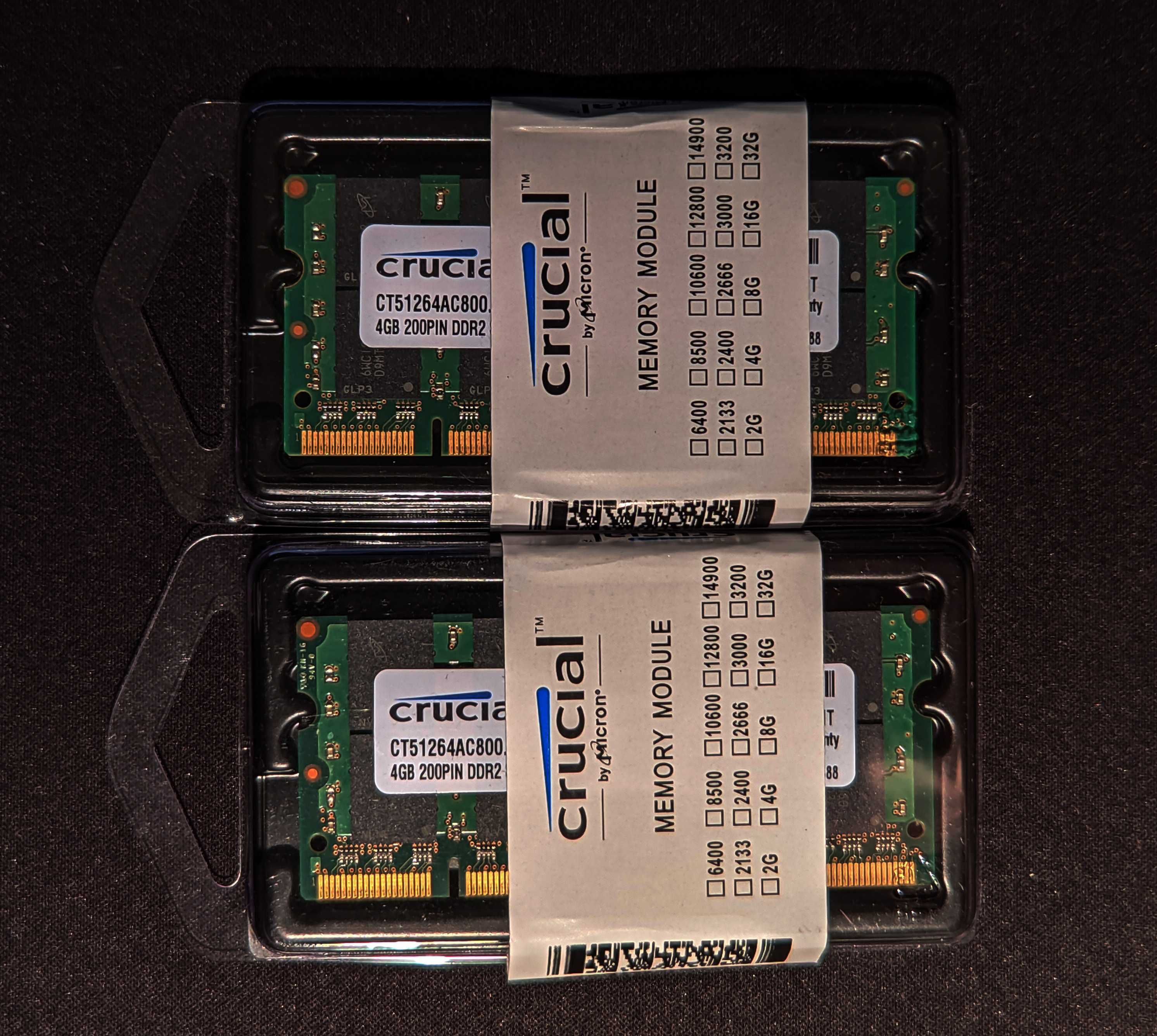 Оперативная память для ноутбука DDR2 4ГБ 8GB 800MHz PC2-6400 400MHz: 3 ...