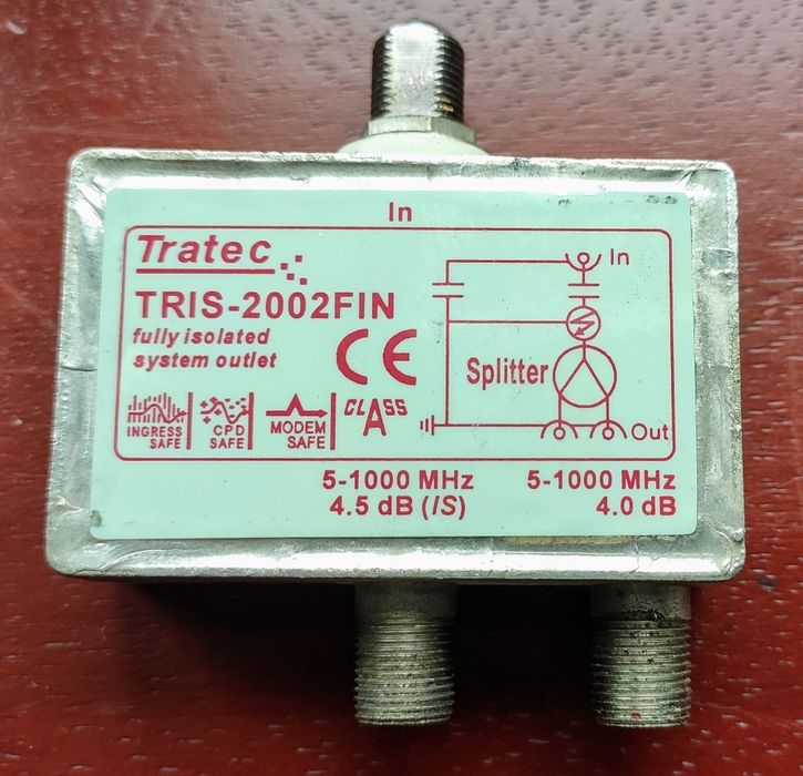 Spliter Tratec rozgałęziacz kablówki Warszawa Żoliborz • OLX.pl