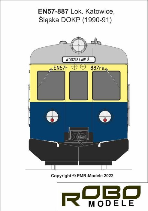 ROBO EN57-887 PKP st. Katowice, model z oświetleniem cyfra Łódź Widzew • OLX.pl