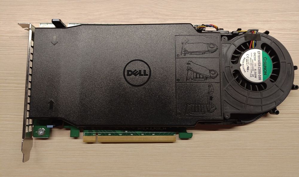 Адаптер Dell Ultra-Speed Drive Quad NVMe M.2 PCIe x16: 3 000 грн ...