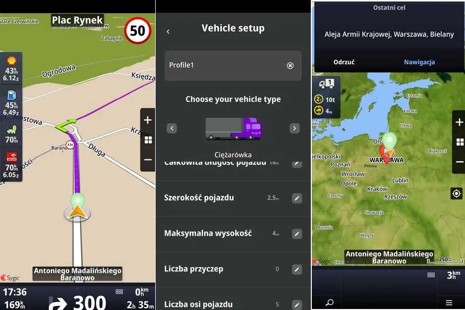 Sygic Truck 21 - mapki wrzesień 2025 ADR Fotoradary TIR AUTOBUS BUS ...