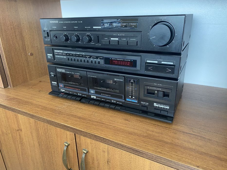 Kenwood KA-35 стійка: підсилювач, тюнер КT-35L, касетна дека KX-35W: 1 ...