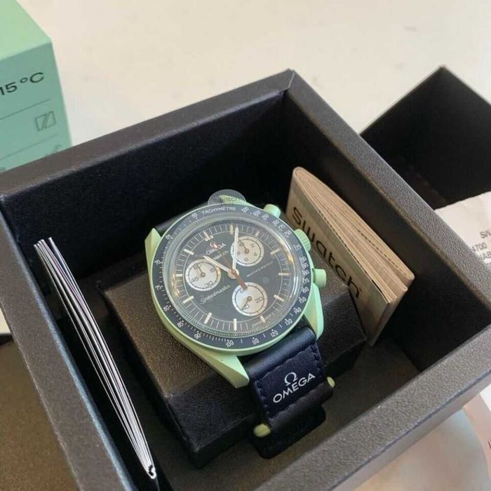 Omega x Swatch SO33G100 Earth Zero Waste Weekend Katowice Dąb • OLX.pl