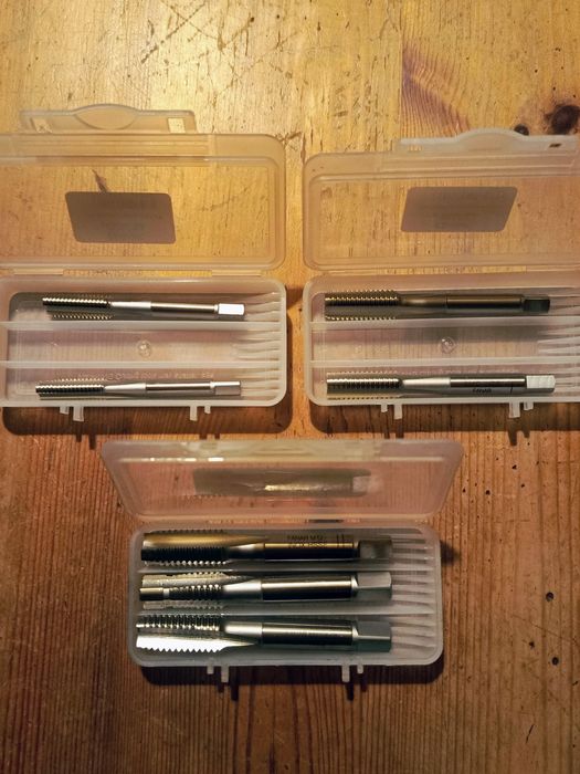 Gwintowniki skrętne M8 M10 M12 Fanar nowe zestaw 2-przejścia / 3-przej ...