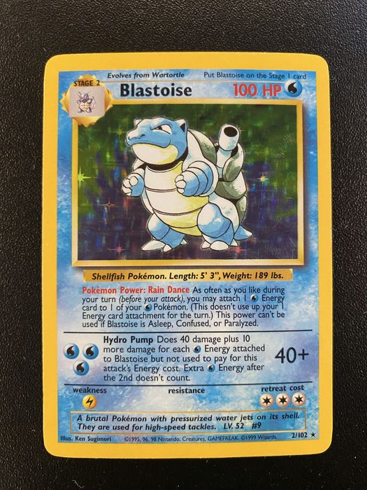 Base set blastoise karta pokemon holo Humniska • OLX.pl