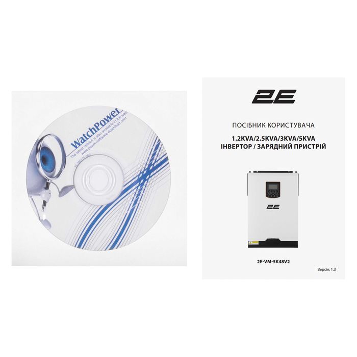 Інвертор гібридний 2E VM-5K48 5000VA/5000W, 48V, MPPT,: 16 900 грн. - Перетворювачі напруги ...