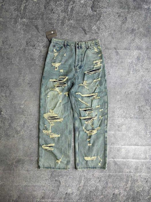 Джинси BALENCIAGA джинсы distressed baggy custom jeans archive opium L ...