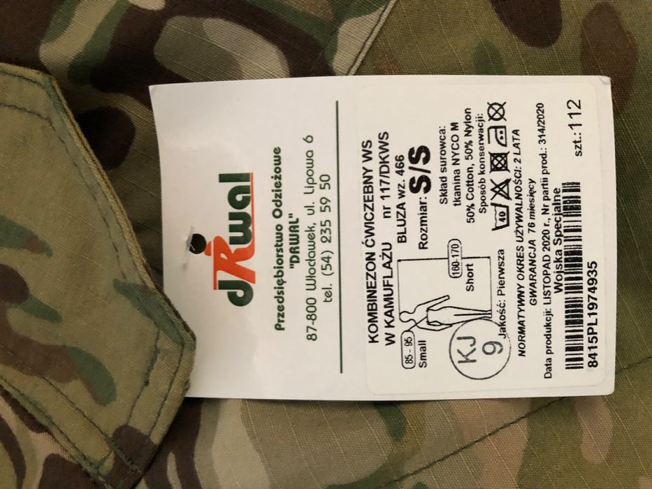 NOWY WZÓR Mundur kombinezon Wojsk Specjalnych MULTICAM 117/DKWS GROM ...