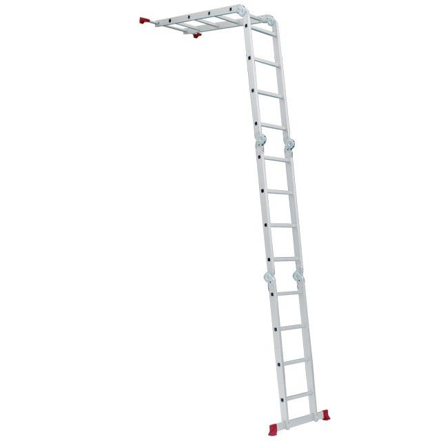 Лестница алюминиевая трансформер 4x4 ступ. 4,7м INTERTOOL LT-0029: 3 400 грн. - Господарський ...