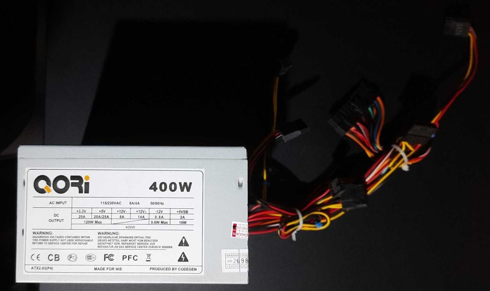 Блок живлення ATX Codegen QORi 400W .: 100 грн. - Комплектуючі та аксесуари Зазим'я на Olx