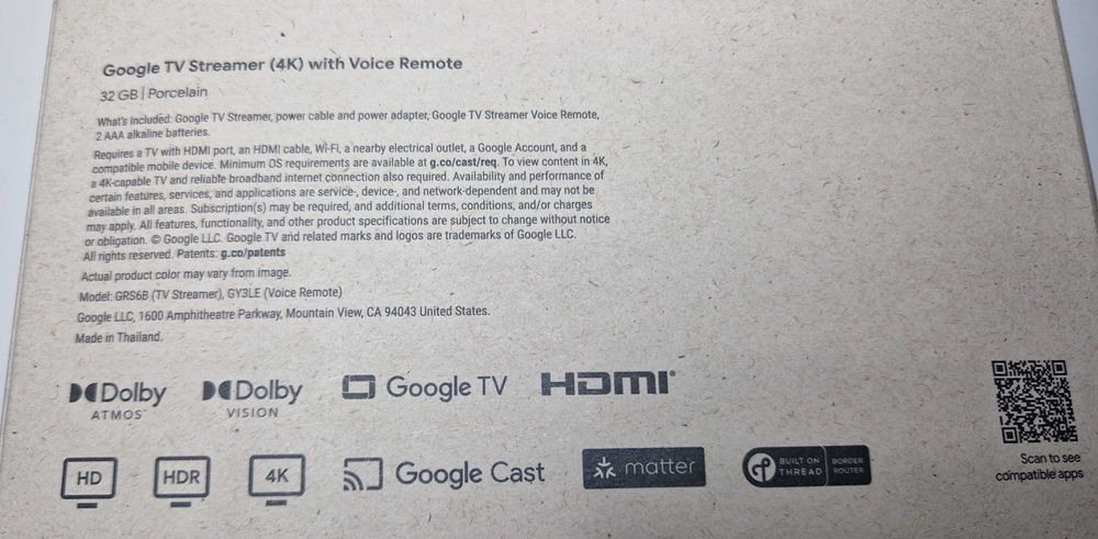 Медіаплеєр Google TV Streamer 4K Porcelain (GA05662-US): 3 799 грн ...