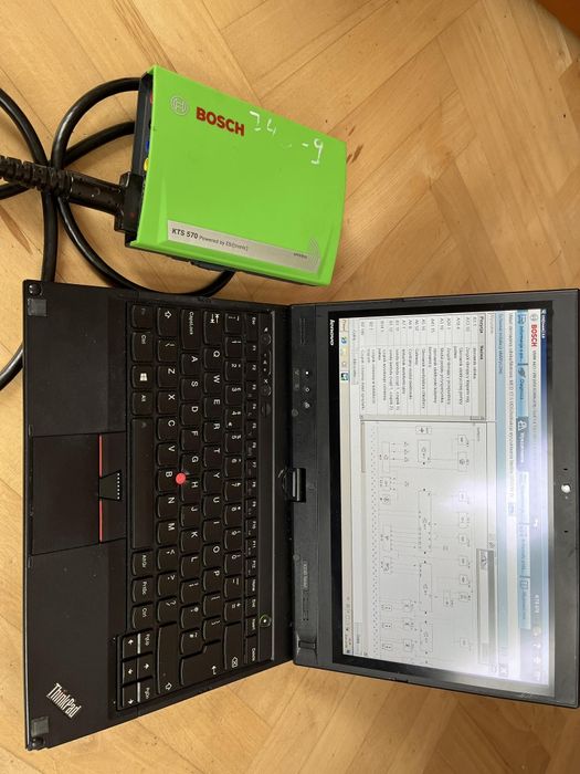 Komplet BOSCH KTS 540 tester diagnostyczny zestaw EPS BEA FSA DCU Komp ...