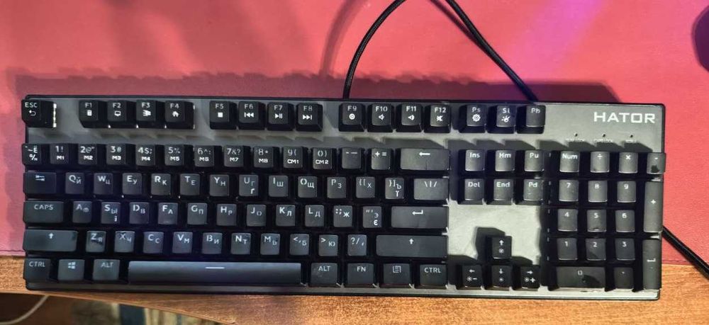 Ігрова клавіатура Hator Starfall Rainbow Origin Blue (HTK-609) вживана ...