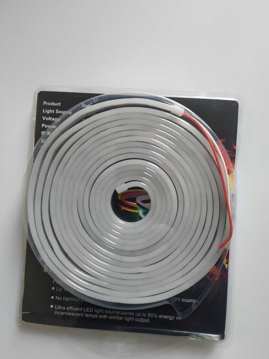 LED NEON FLEX светодиодный гибкий неон уличный белый 12В IP68 6х12мм ...