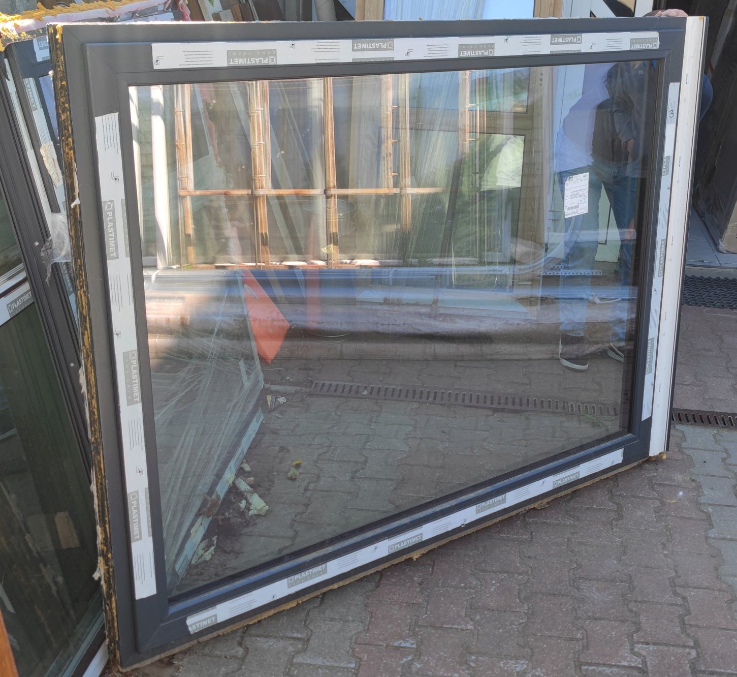 Okna Plastimet Antracyt/narożne kolor RAL 7016 Bartoszyce • OLX.pl