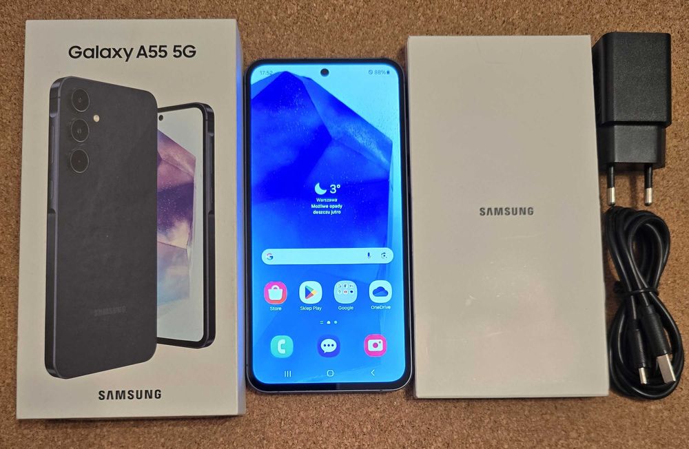Samsung Galaxy A55 5G SM-A556 B/DS 8GB RAM/256GB Navy Folia WolnyRy Gw Legnica • OLX.pl