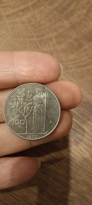 100 l repvbblica Italiana, 100 litów Włochy moneta kolekcjonerska ...