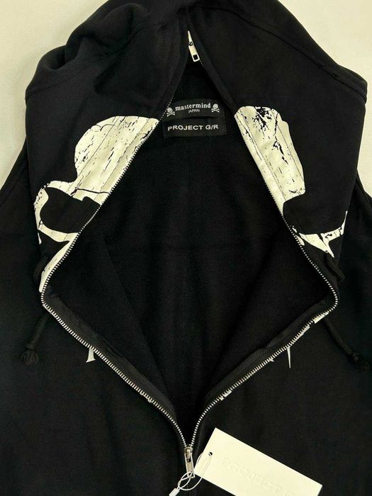Project Grailz GR Mastermind zip up чорна зіпка зипка фулл худи кофта ...