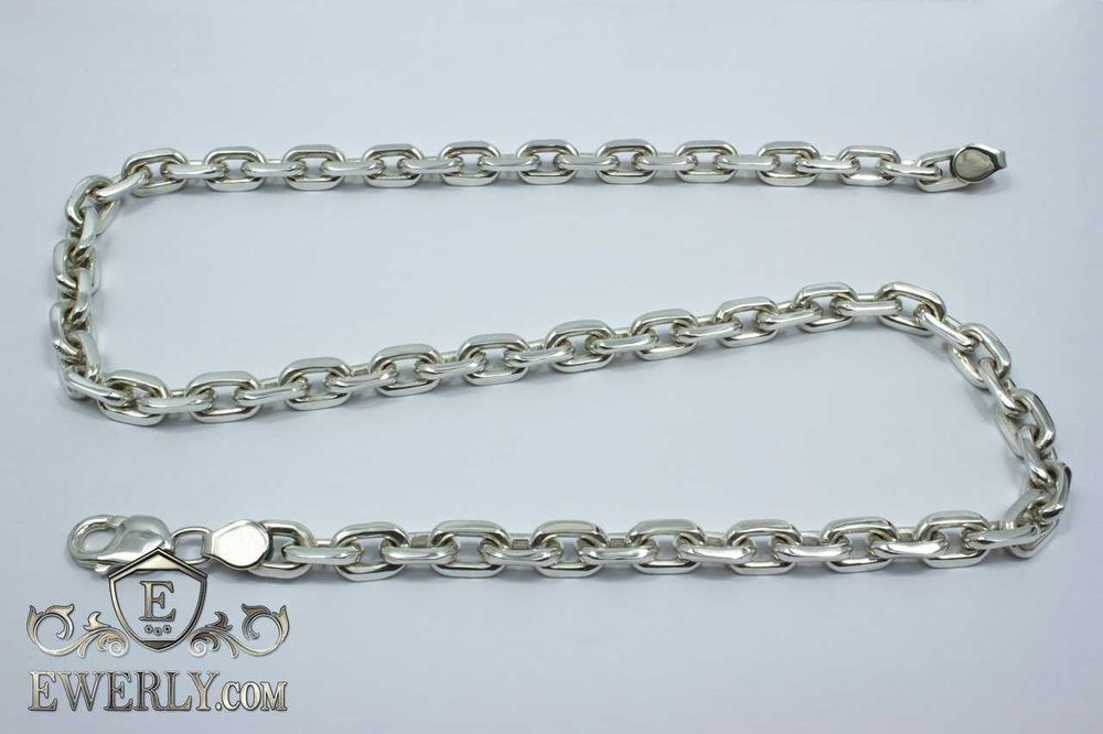 Большая, толстая серебряная Якорная цепочка 925 пробы, Якорь: 8 600 грн ...