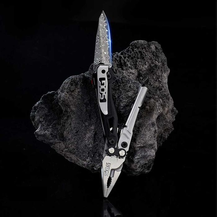 EDC Мультитул SOG Reactor Damascus: 2 200 грн. - Прочие туристические ...