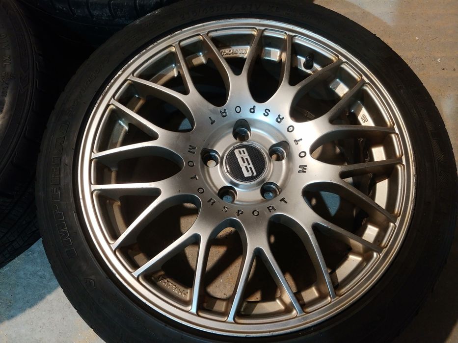 Koła alufelgi BBS Motorsport 17x17.5JJ 215 45 R17 opony zimowe 5x108 Wejherowo • OLX.pl