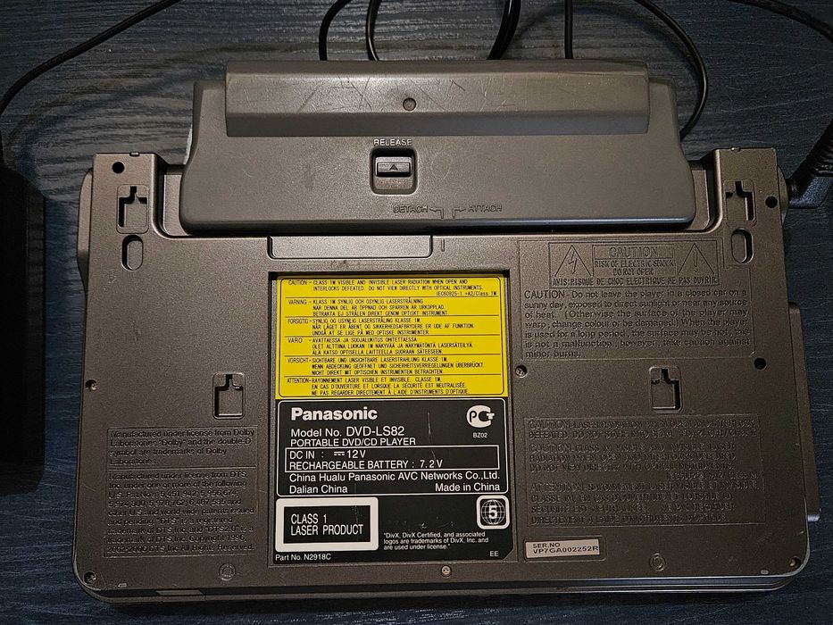 Продам портативный DVD/CD плеер Panasonic DVD-LS82: 1 143 грн. - Cd ...