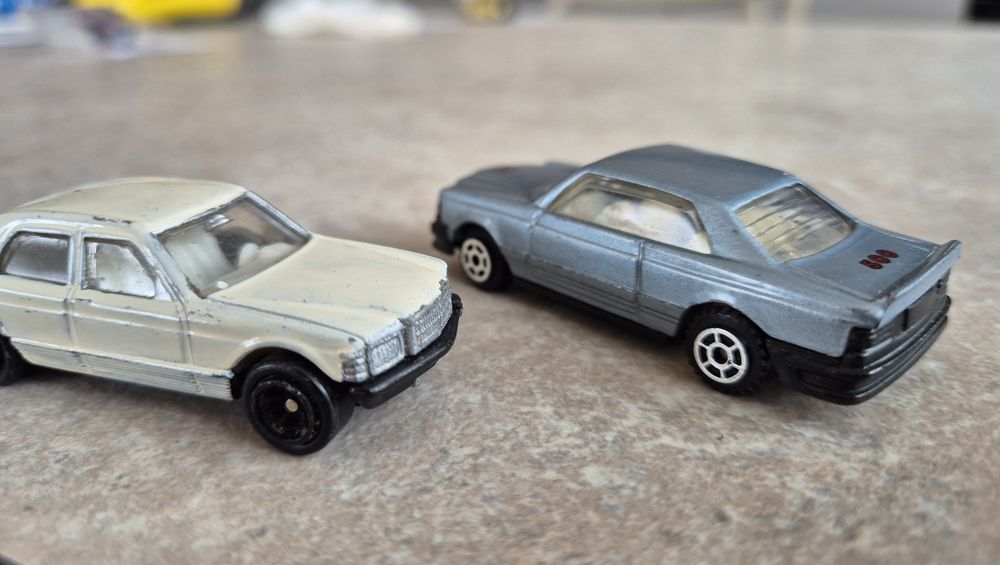 Resoraki PRL 2szt Mercedes benz 500 e sel kolekcja stare retro 1990 ...