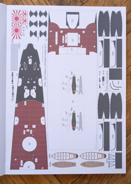 Model kartonowy, krążownik IJN Nachi, wydawnictwo Angraf Model ...