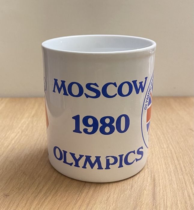 Kubek kolekcjonerski vintage lata 80 Moskwa 1980 Olimpiada ZSRR ...