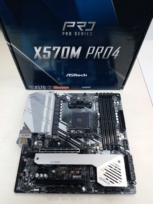 ASRock X570M Pro4 AM4: 4 599 грн. - Комплектуючі та аксесуари Вінниця ...