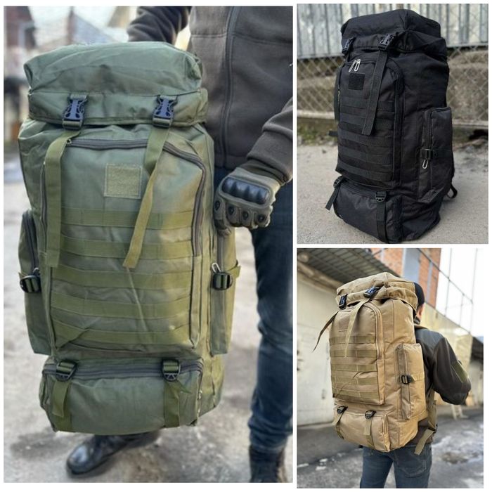 Рюкзак тактический штурмовой зсу баул военный військовий тактичний 80л ...