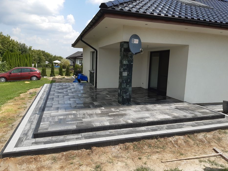 Ukladanie kostki brukowej brukarstwo kostka brukowa Tryńcza • OLX.pl