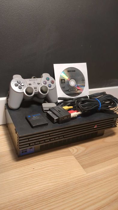 PlayStation 2 PS2 Fat Pad Dualshock+Karta pamięci 8MB+Wideo+GRA TEKKEN ...