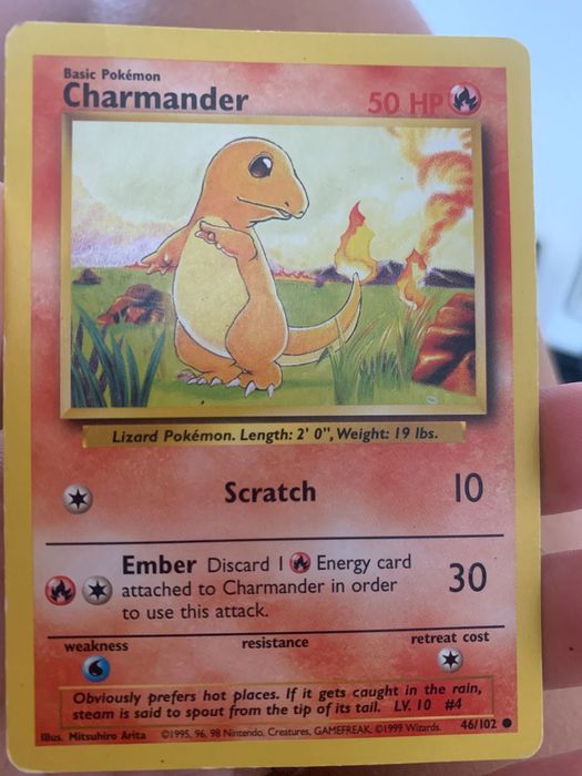 Charmander 1995 first edition pokemon card (very rare) Cascais E ...