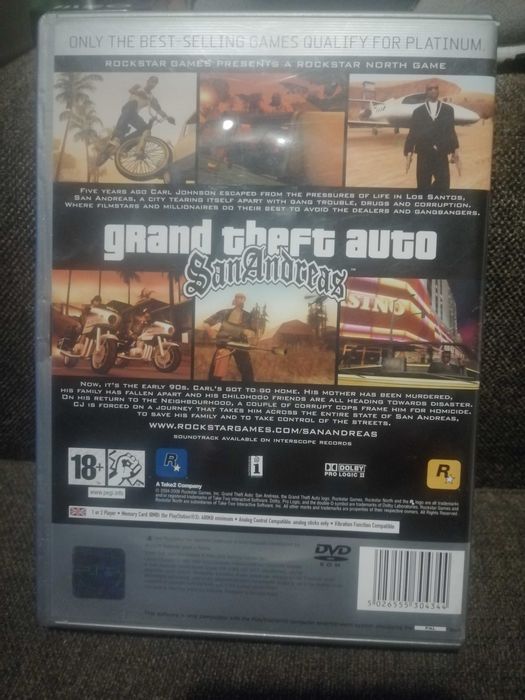 Capa de jogo GTA SAN ANDREAS Vidigueira • OLX Portugal