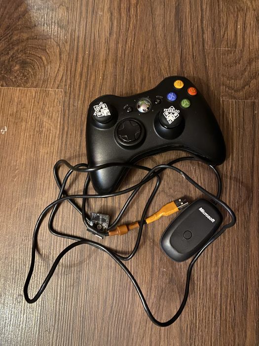 Pad bezprzewodowy Xbox 360 i adapter USB PC MICROSOFT 100% ok X360 ...