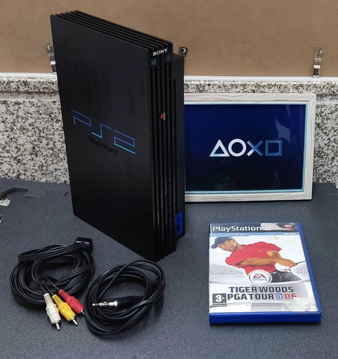 Consola PS2 FAT + jogo - PlayStation Águas Santas • OLX.pt