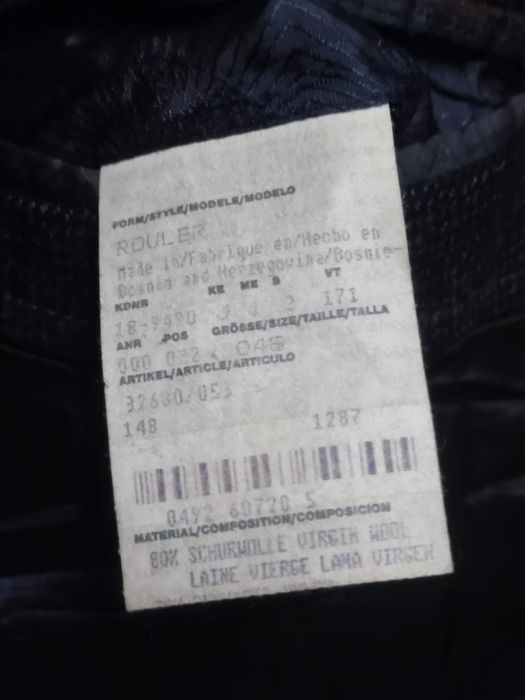 Płaszcz Hugo Boss XL czarny szary siwy wełniany elegancki męski pł ...