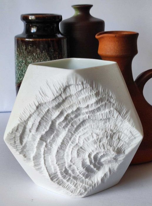 Stara porcelana biskwit wazon relief Amonit AK Kaiser 275/17 Design ...