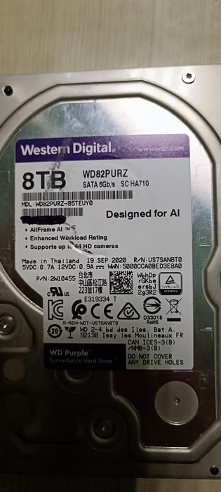 Жорсткий диск Western Digital 8TB Purple (WD82PURZ): 3 900 грн ...