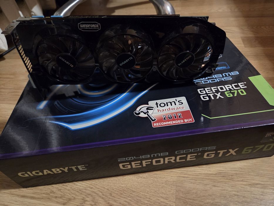 Продам видеокарту Gigabyte GeForce GTX 670 Windforce 2X 2GB GDDR5: 1 ...