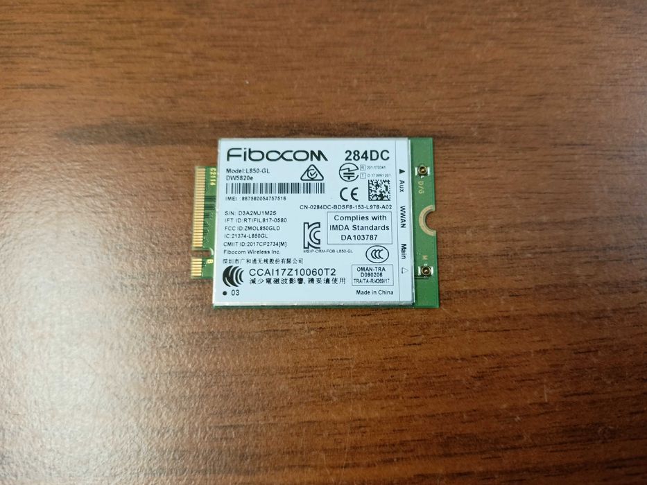 Modem WWAN LTE Dell Latitude Fibcom L850-Gl DW5820e 284DC Pruszków • OLX.pl