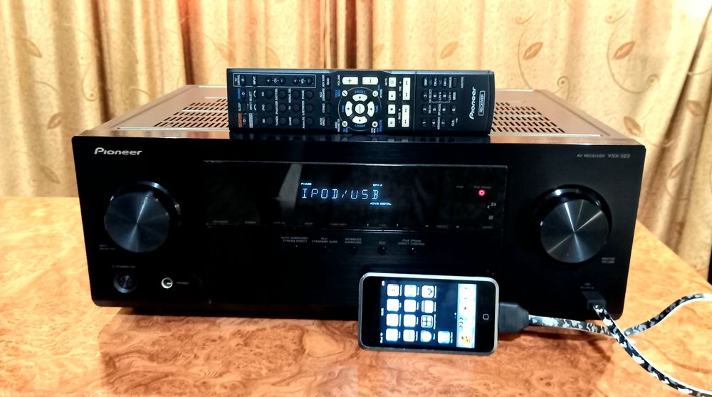 Pioneer VSX-323 5.1x100w. HDMI/4К/3D/Optical/ARC/6-16om/USB+Bluetooth ...