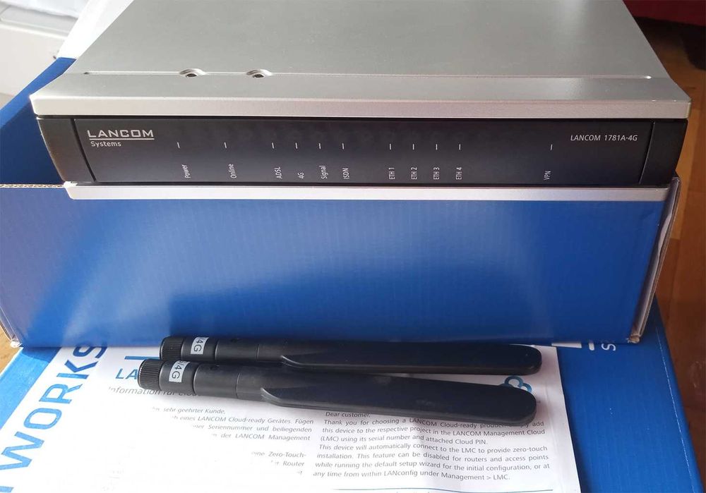 Lancom 1781A-4G VPN Router 4x RJ-45, gniazdo karty SIM, USB - NOWY ...