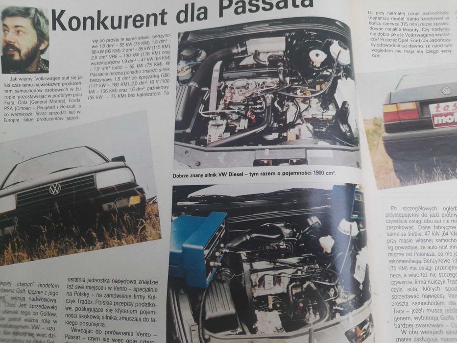MOTOR Vento FSO Oltcit Steyr Audi 100 Poznajemy Cinquecento rok 1992 ...