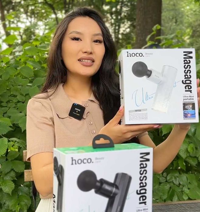 Масажний пістолет, массажный пистолет, ударный массажёр HOCO HP50: 1 ...