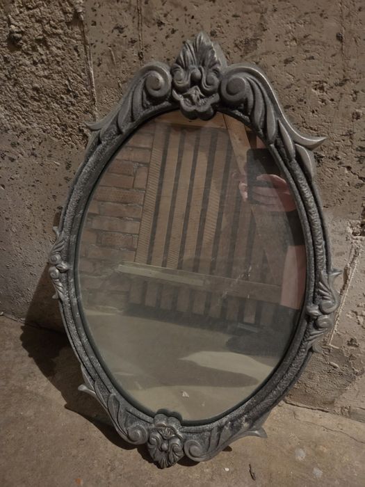 Zabytkowe lustro rama żeliwna 45x65cm Kraków Prądnik Czerwony • OLX.pl