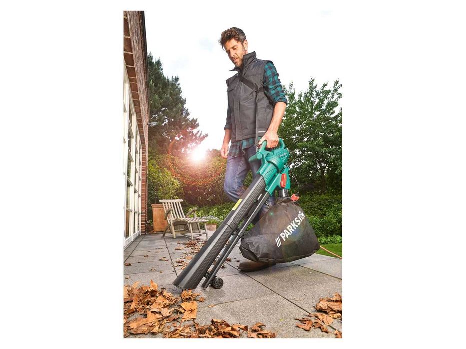 Aspirador e soprador elétrico de folhas PARKSIDE »PLS 2600 B2«, 2600 W ...